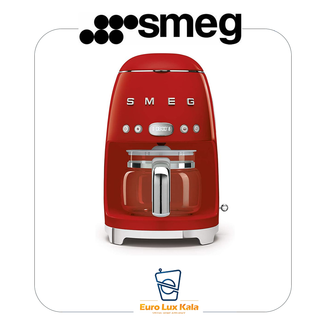 قهوه ساز اسمگ رنگ قرمز مدل SMEG DCF02RDEU - یورو لوکس کالا